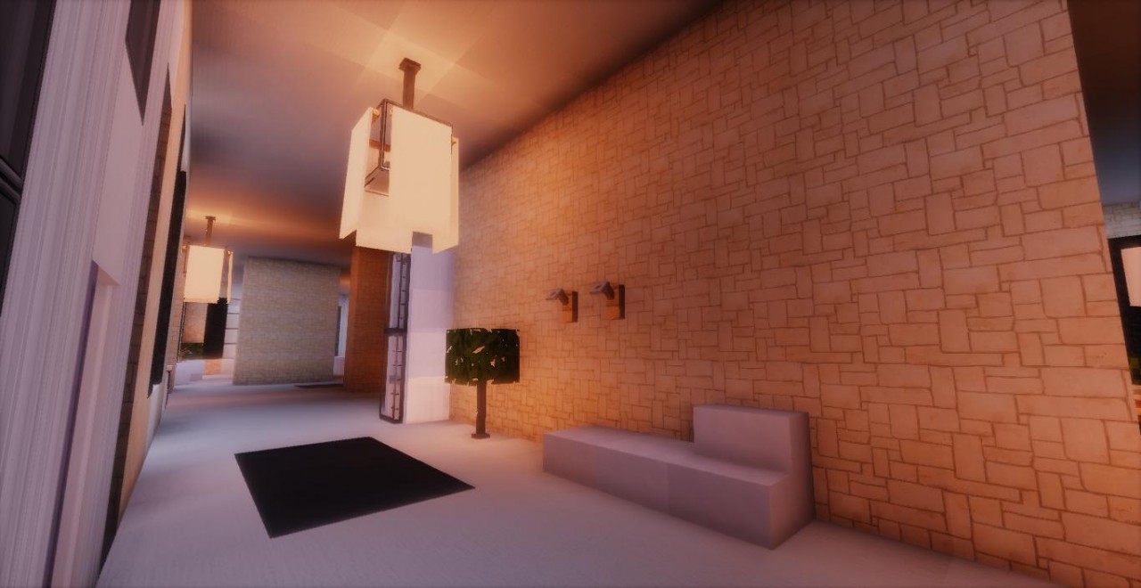 Modern interior in traditional house Minecraft Map