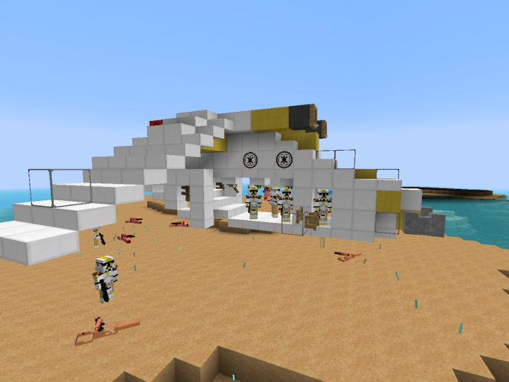 Minecraft Star Wars : Battle on Fondor | 327th vs Droids Minecraft Map