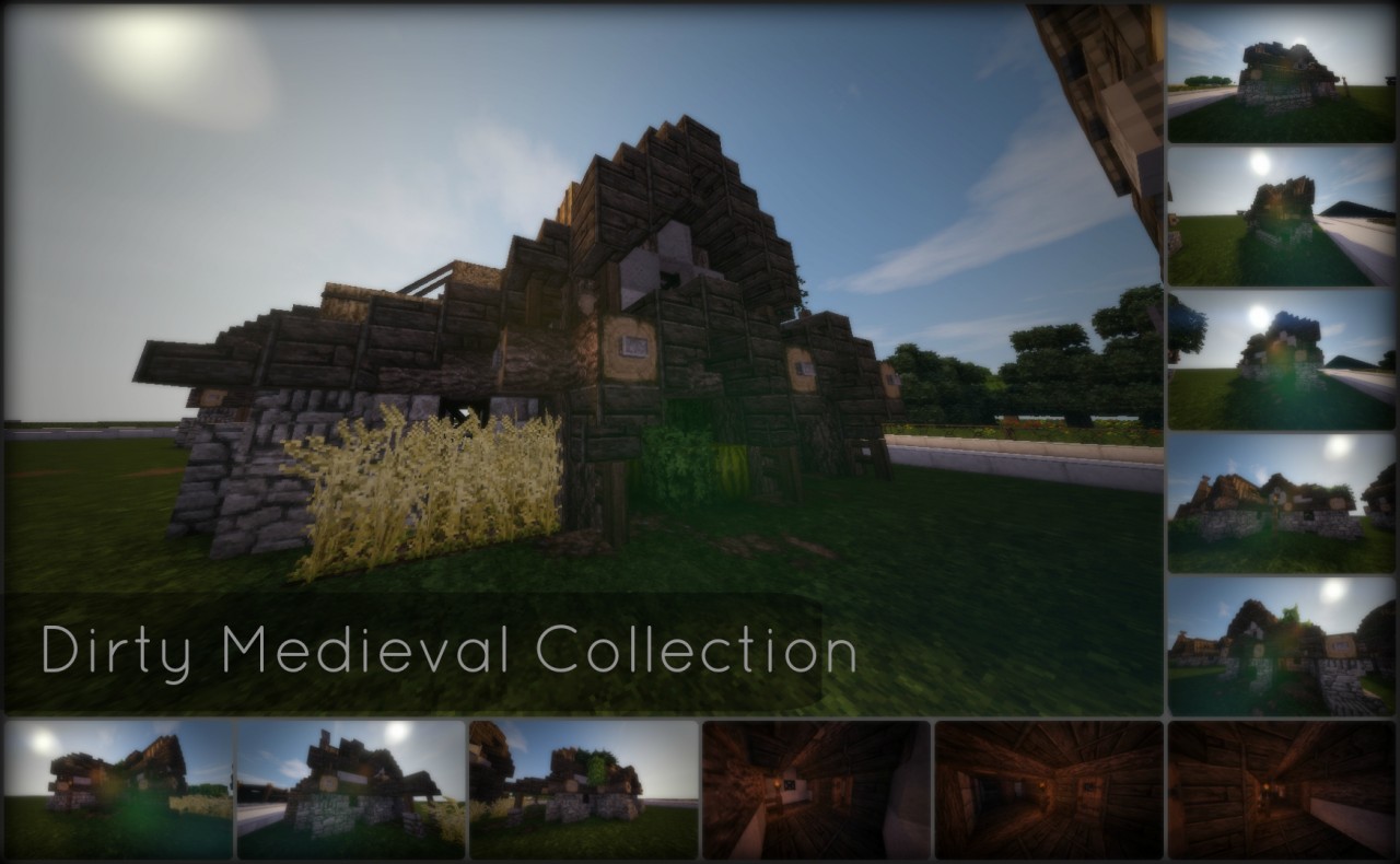 Dirty Medieval Build Collection Minecraft Map