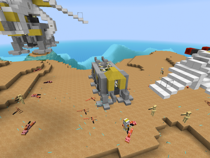 Minecraft Star Wars : Battle on Fondor | 327th vs Droids Minecraft Map