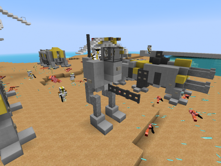 Minecraft Star Wars : Battle on Fondor | 327th vs Droids Minecraft Map