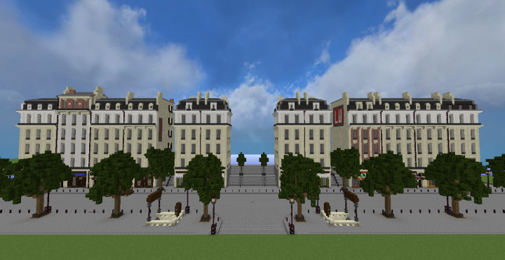Parisian street Minecraft Map