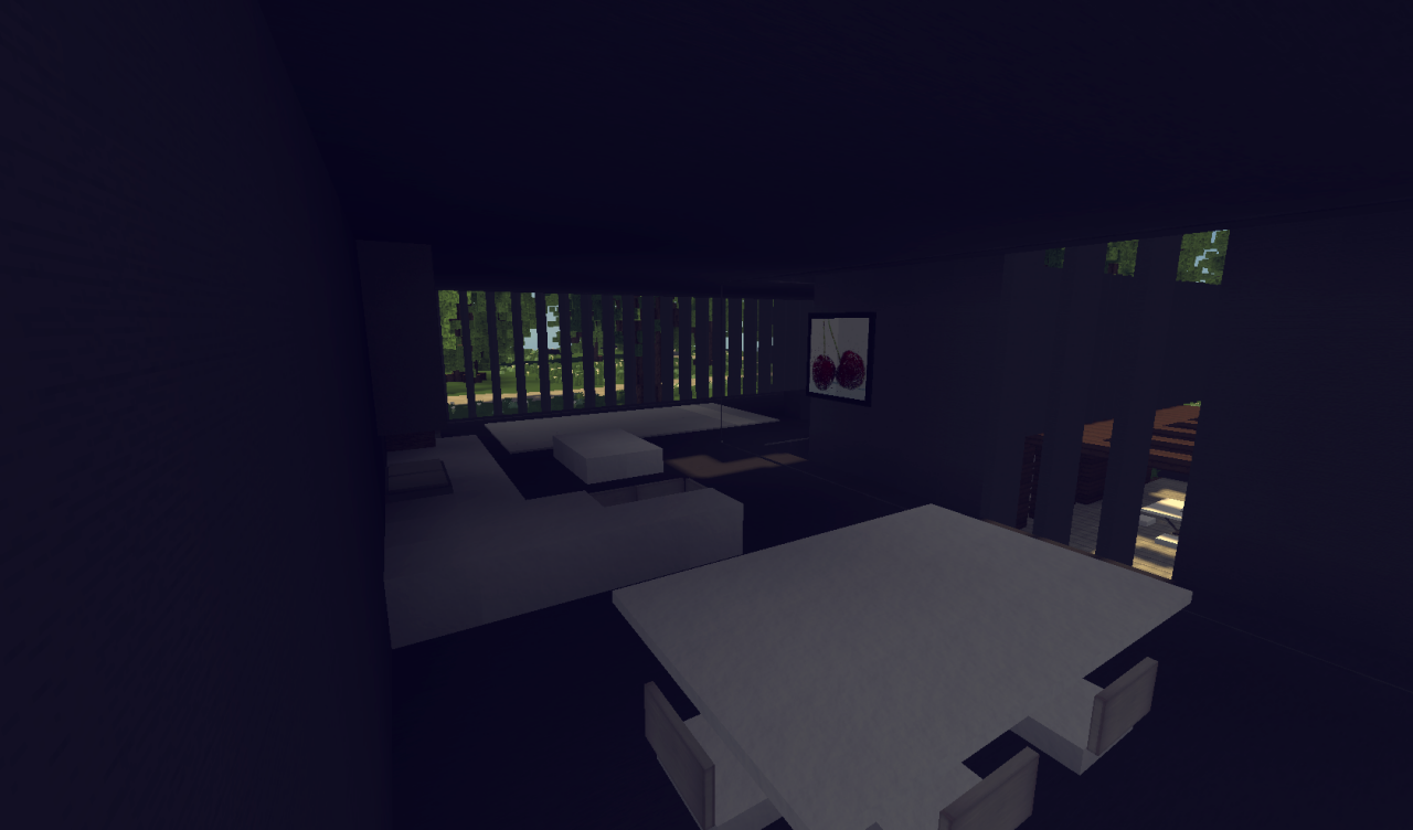 Dark Theme | Modern House Minecraft Map