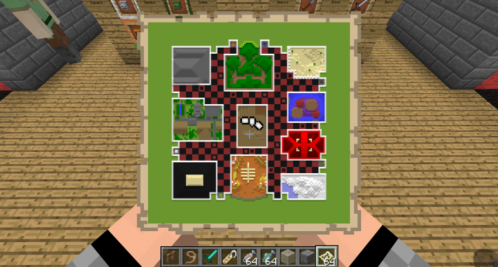 Minecraft Themed CLUE Minecraft Map