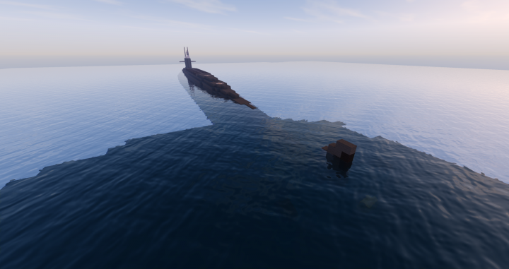 Ohio-class Nuclear Ballistic Missile Submarine (SSBN) Minecraft Map