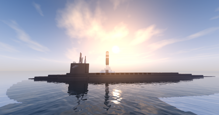 Ohio-class Nuclear Ballistic Missile Submarine (SSBN) Minecraft Map