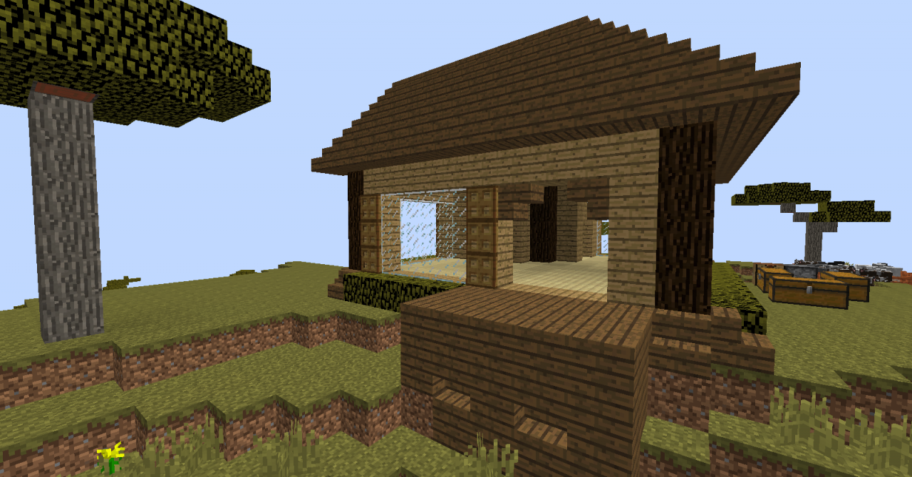 Small house in the Savanna Minecraft Map