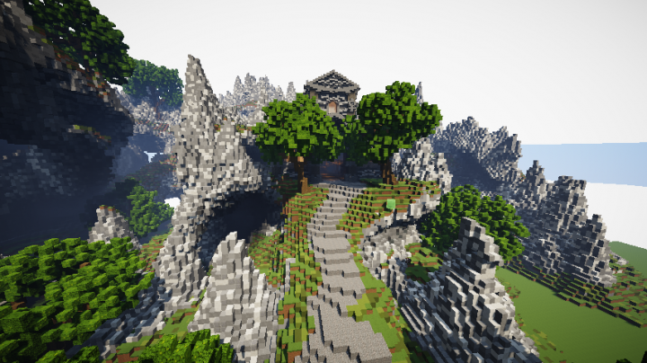 Floating spawn Minecraft Map