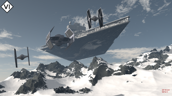 Star Wars Renders 2K Part 1 & 2 (Scfi-3d.com, Imperial, Rebels, Space)