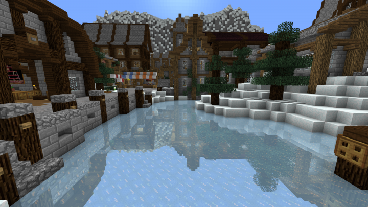 [SURVIVAL] Shincov, a winter island town. Minecraft Map