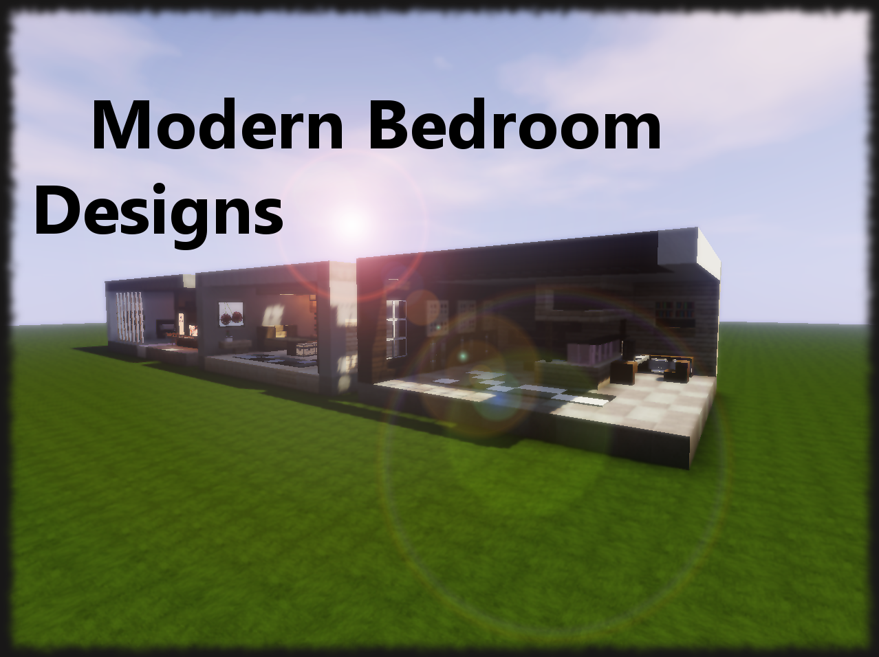 3 Modern Bedroom Designs Minecraft Map