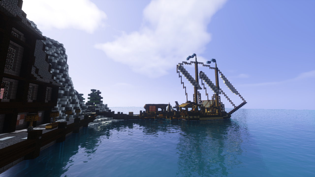 [SURVIVAL] Shincov, a winter island town. Minecraft Map