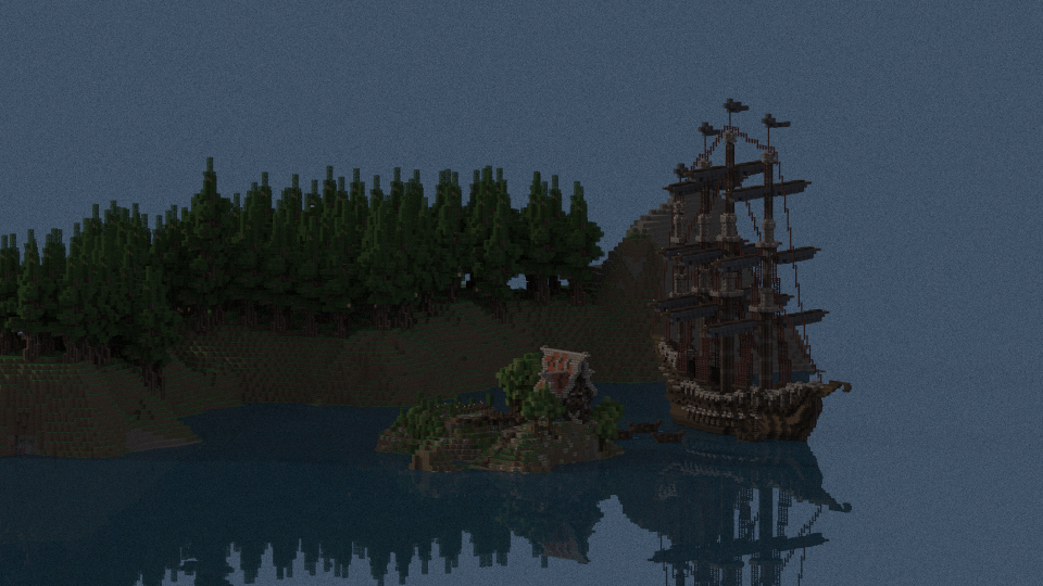 Private house and pirate ship Minecraft Map