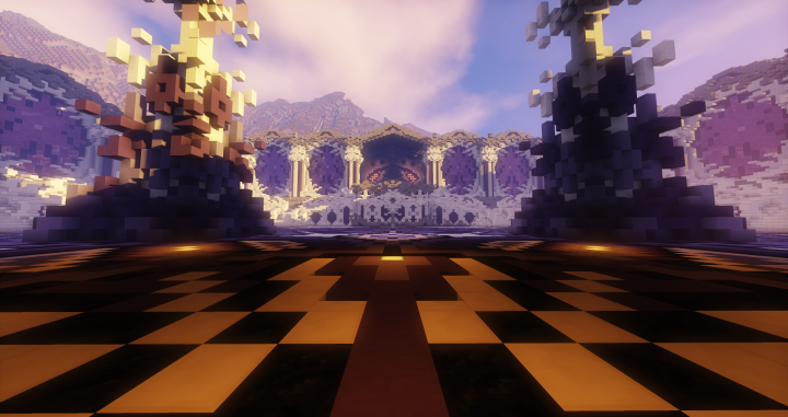 Purple Edge | Fantasy Spawn | Created by Team Sublis Minecraft Map