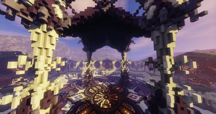 Purple Edge | Fantasy Spawn | Created by Team Sublis Minecraft Map