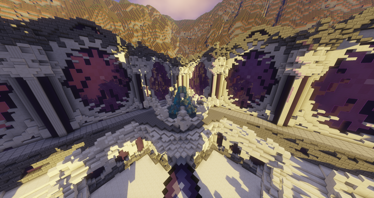 Purple Edge | Fantasy Spawn | Created by Team Sublis Minecraft Map
