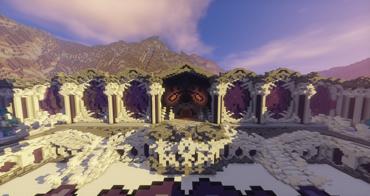 Purple Edge | Fantasy Spawn | Created by Team Sublis Minecraft Map
