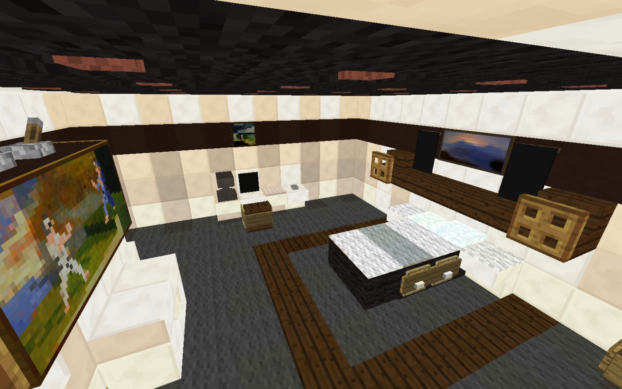 SMALL Modern Bedroom [By Pubbie] Minecraft Map