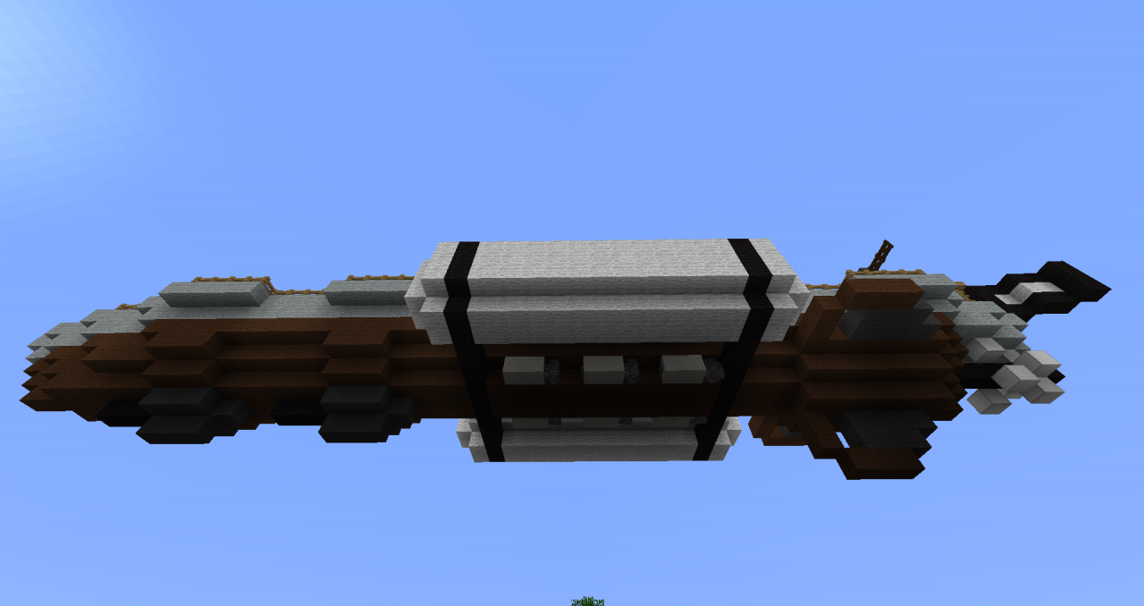Gunboat for Hindenburg - Class Airship Minecraft Map