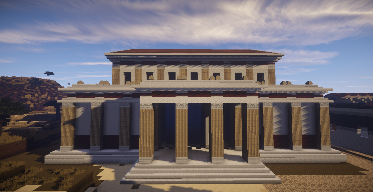 Roman basilica (My first real formal building) Minecraft Map