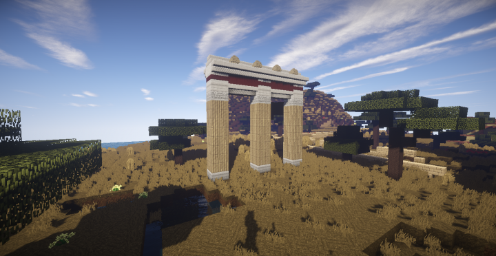 Roman basilica (My first real formal building) Minecraft Map