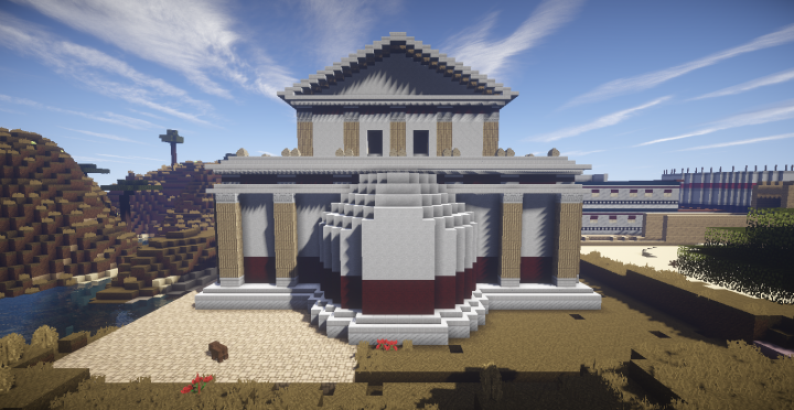 Roman basilica (My first real formal building) Minecraft Map