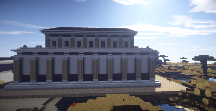 Roman basilica (My first real formal building) Minecraft Map
