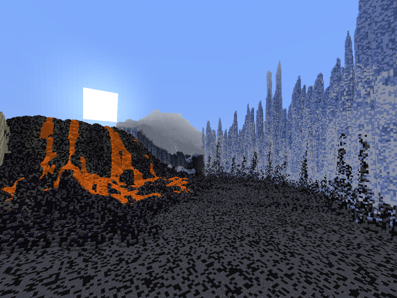 Ice Vulcano - Minecraft spawn Minecraft Map