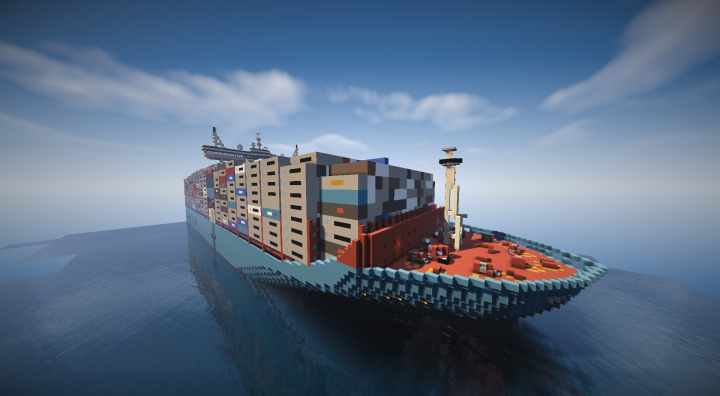 Mærsk MC-Kinney Møller - Container Ship [full interior] Minecraft Map
