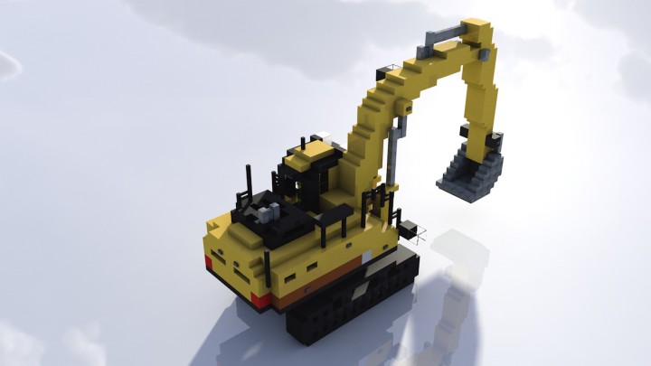 3:1 scale excavator Minecraft Map