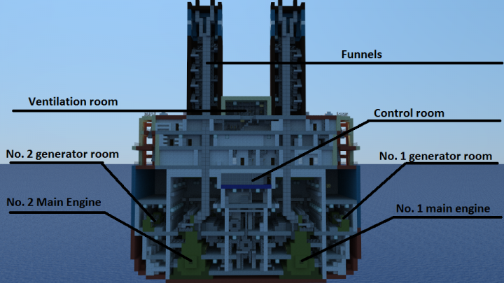 Mærsk MC-Kinney Møller - Container Ship [full interior] Minecraft Project