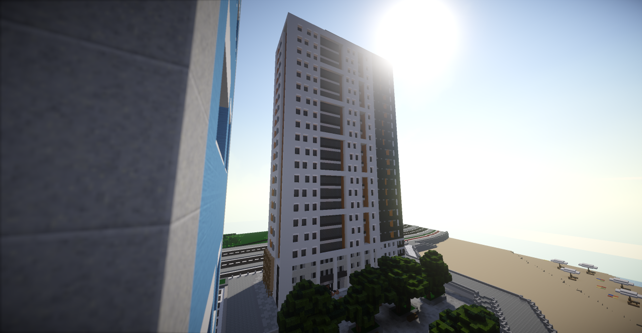 Luxury Modern Seaside Apartments Minecraft Map