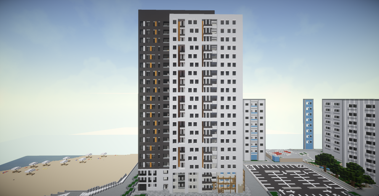 Luxury Modern Seaside Apartments Minecraft Map