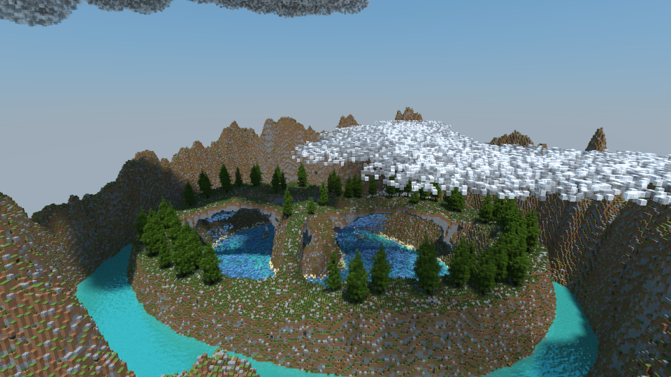 Natural HUB Terrain Minecraft Map