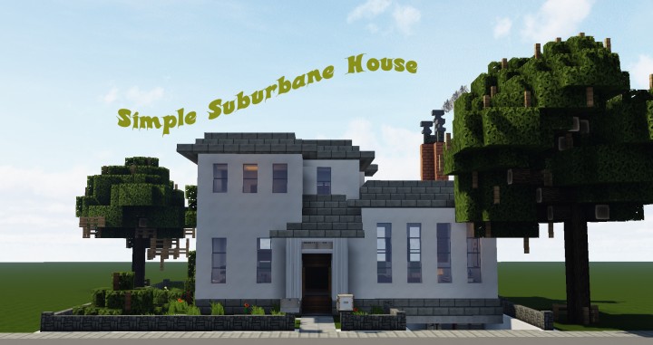 Simple Suburban House [Furnished] [Download] Minecraft Map