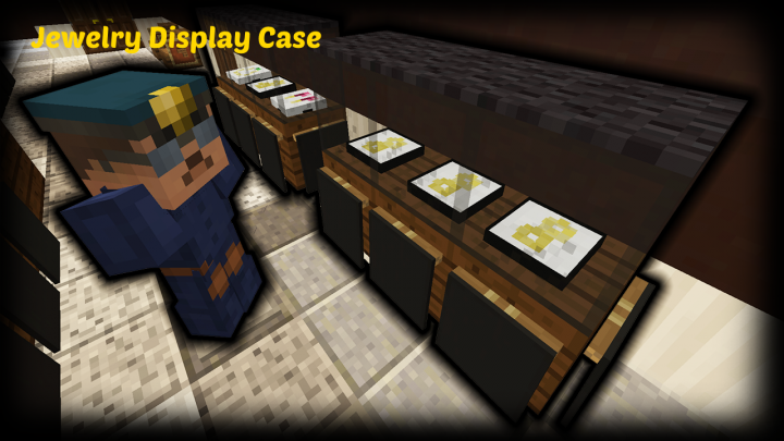 Minecraft - How to make a Jewelry Display Case Minecraft Project