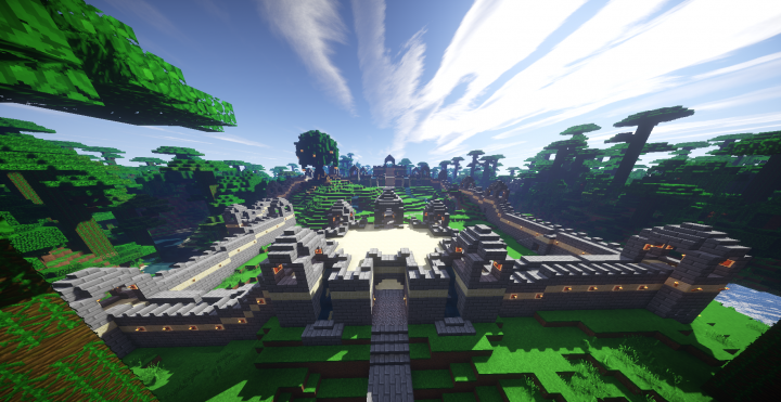 Large jungle Temple complex Minecraft Map