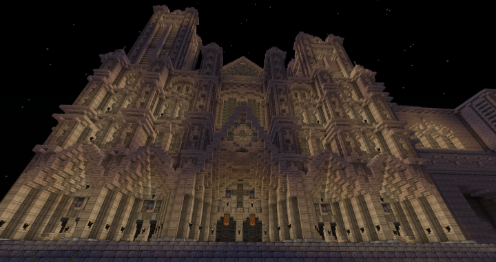 My first cathedral Minecraft Map