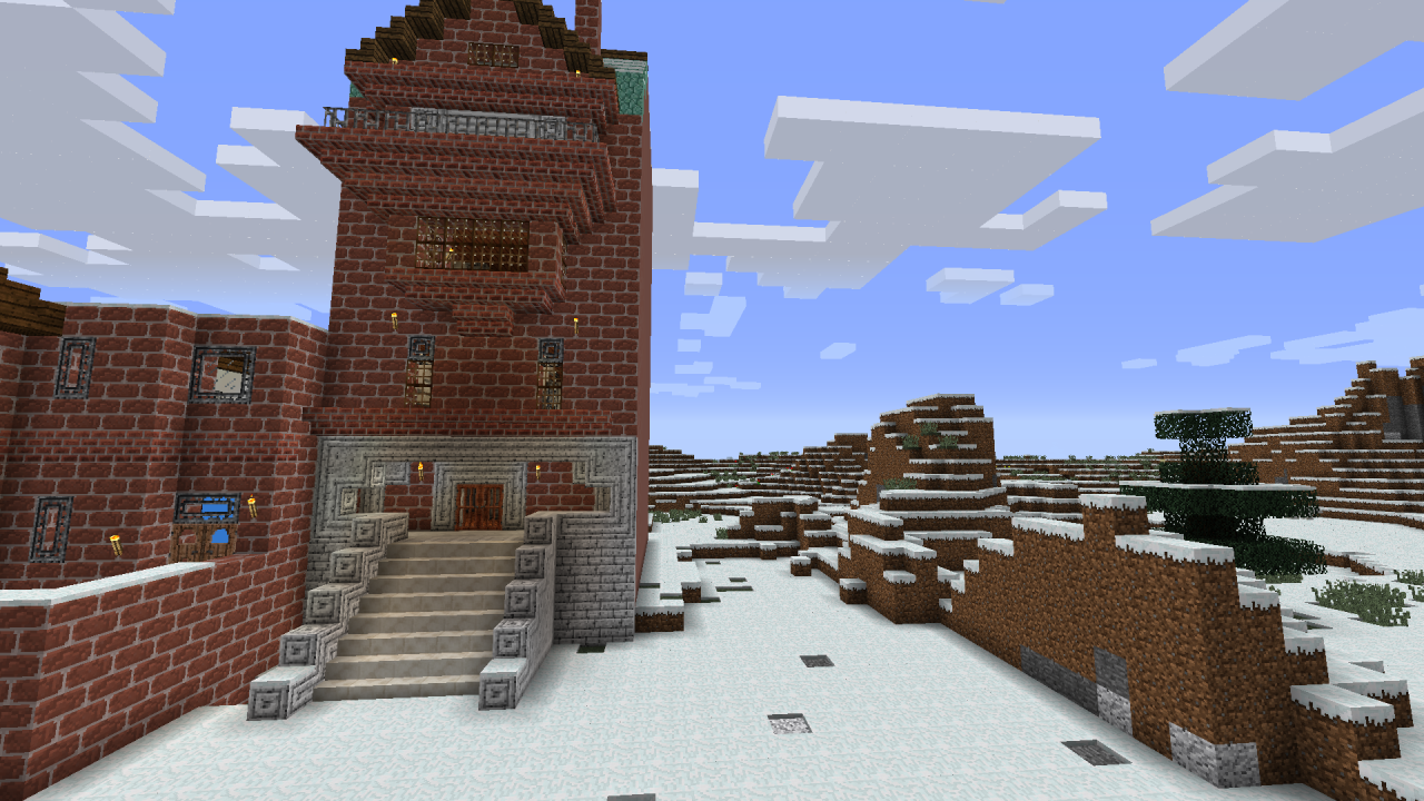 Huge Row house Minecraft Map