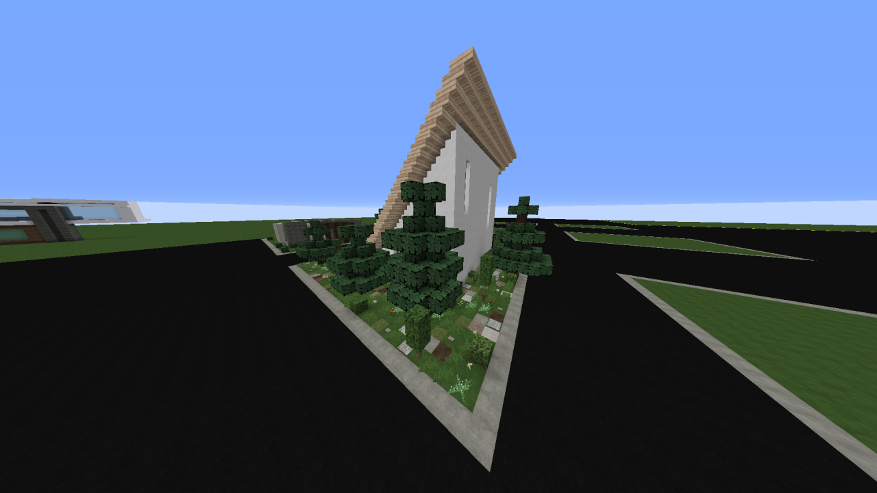 Modern Simple House | A-frame style | UTB | Minecraft Map