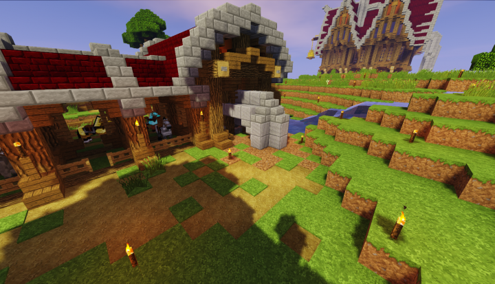 Steampunk stables Minecraft Map