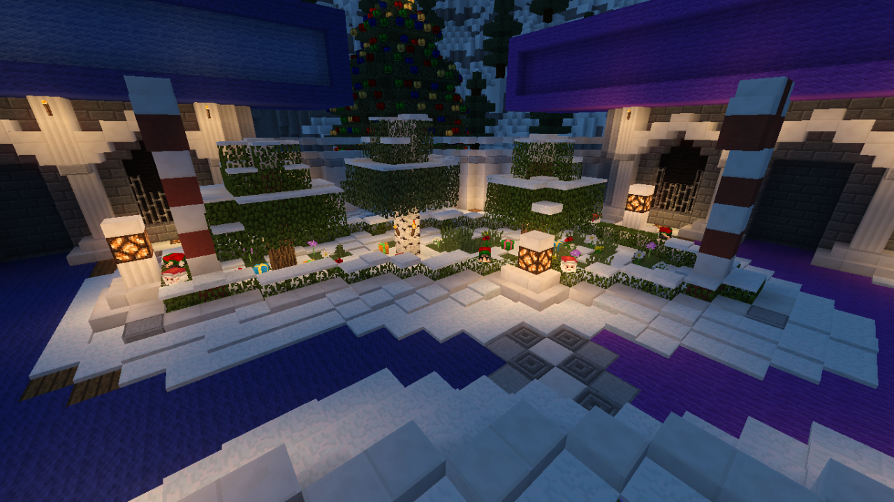 Christmas Hub/Server Hub With 6 Portals DOWNLOAD Minecraft Map
