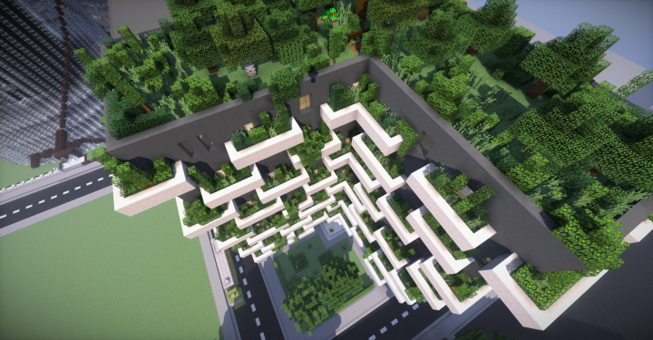 Vertical Forest Apartment Building Minecraft Map