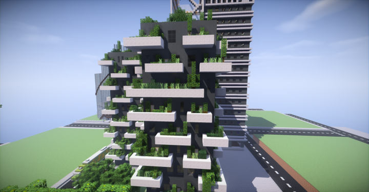 Vertical Forest Apartment Building Minecraft Map