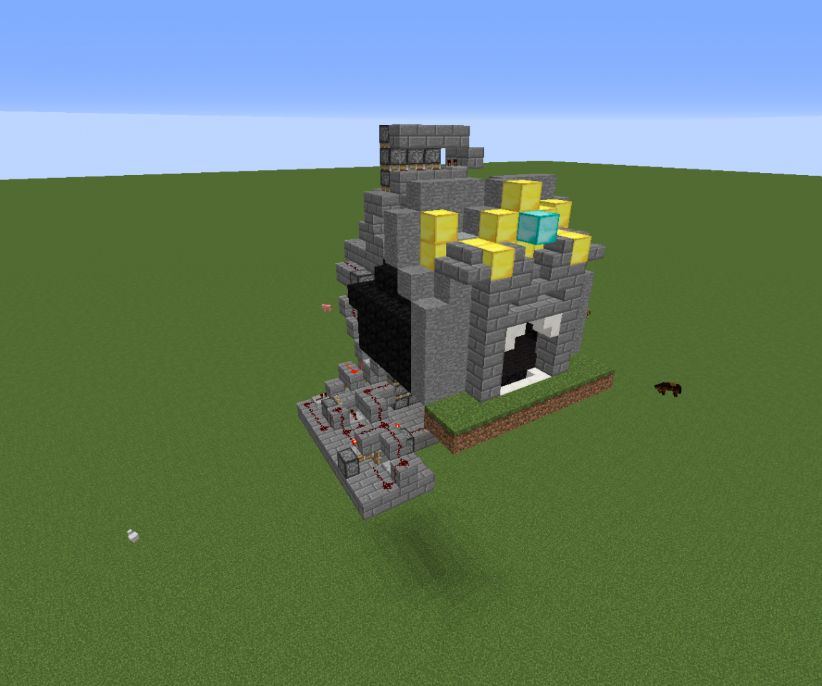 Dark Face Portcullis / castle gate Minecraft Map