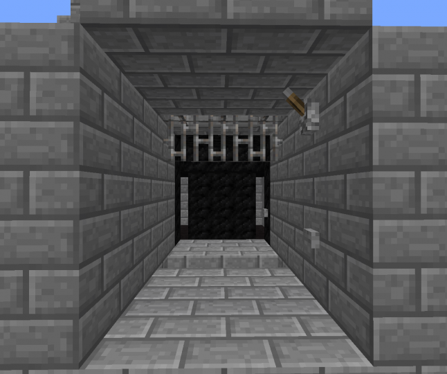 Dark Face Portcullis / castle gate Minecraft Map