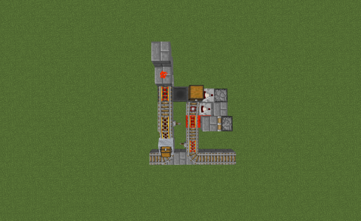 Minecart with chest relay station Minecraft Map
