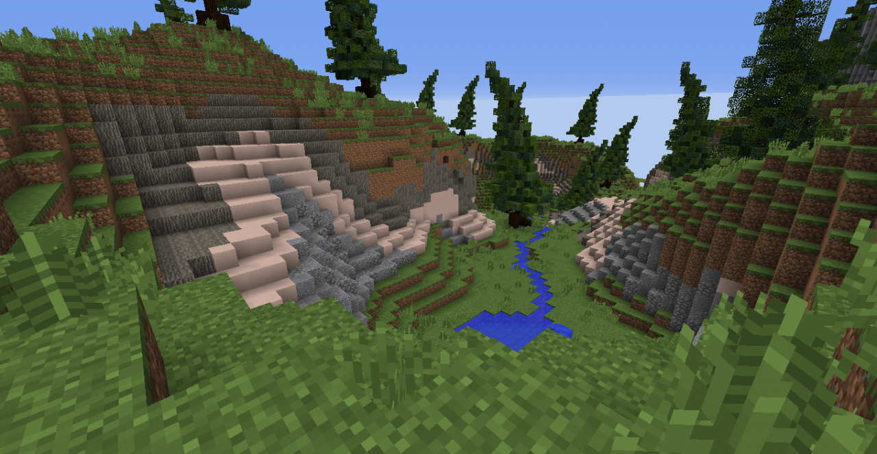 First landscaping test Minecraft Map