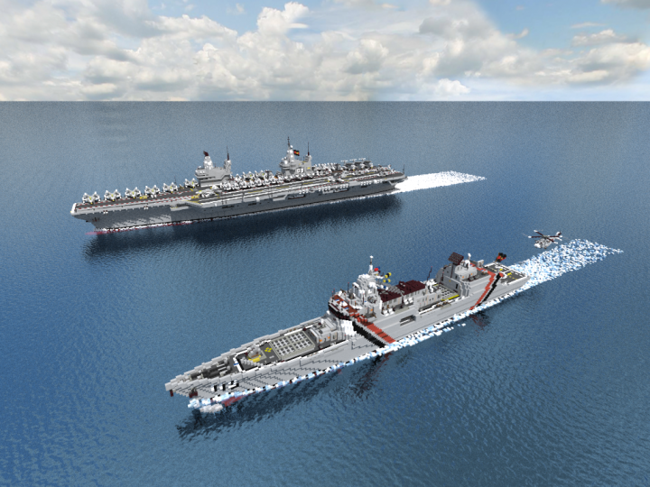 Type 115 Azopardo class Destroyer DDG-115 Minecraft Map