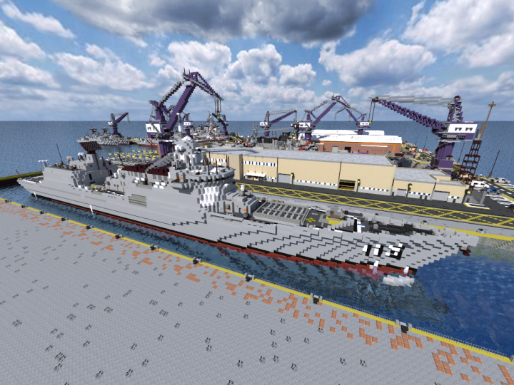 Type 115 Azopardo class Destroyer DDG-115 Minecraft Map
